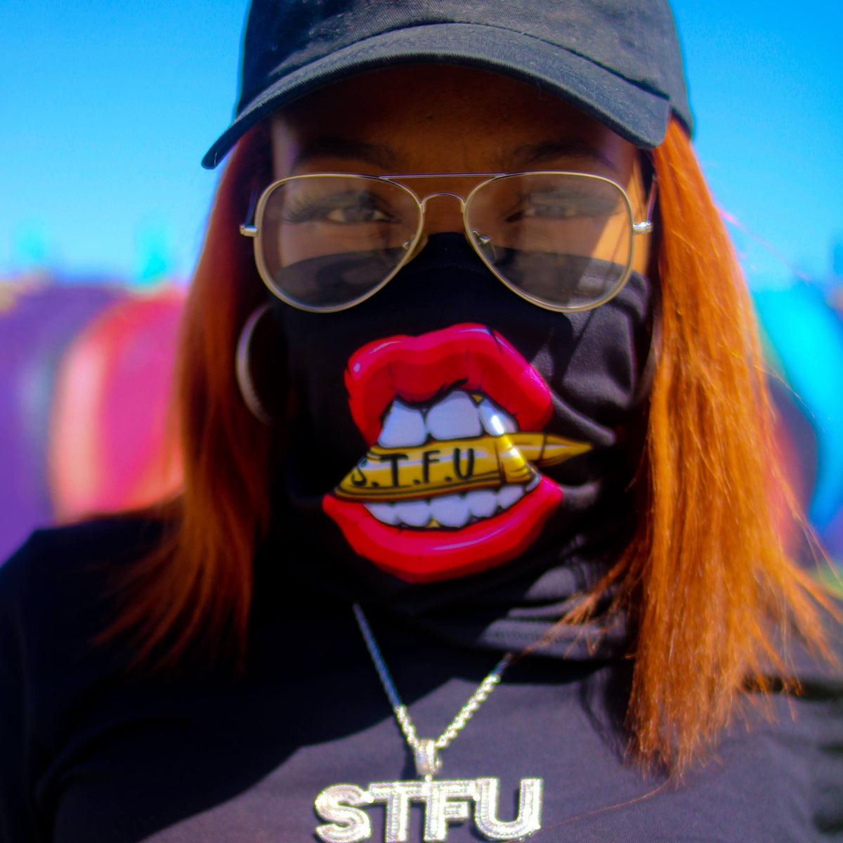 STFU Classic Logo Neck Gaiter - Black – STFU Designs